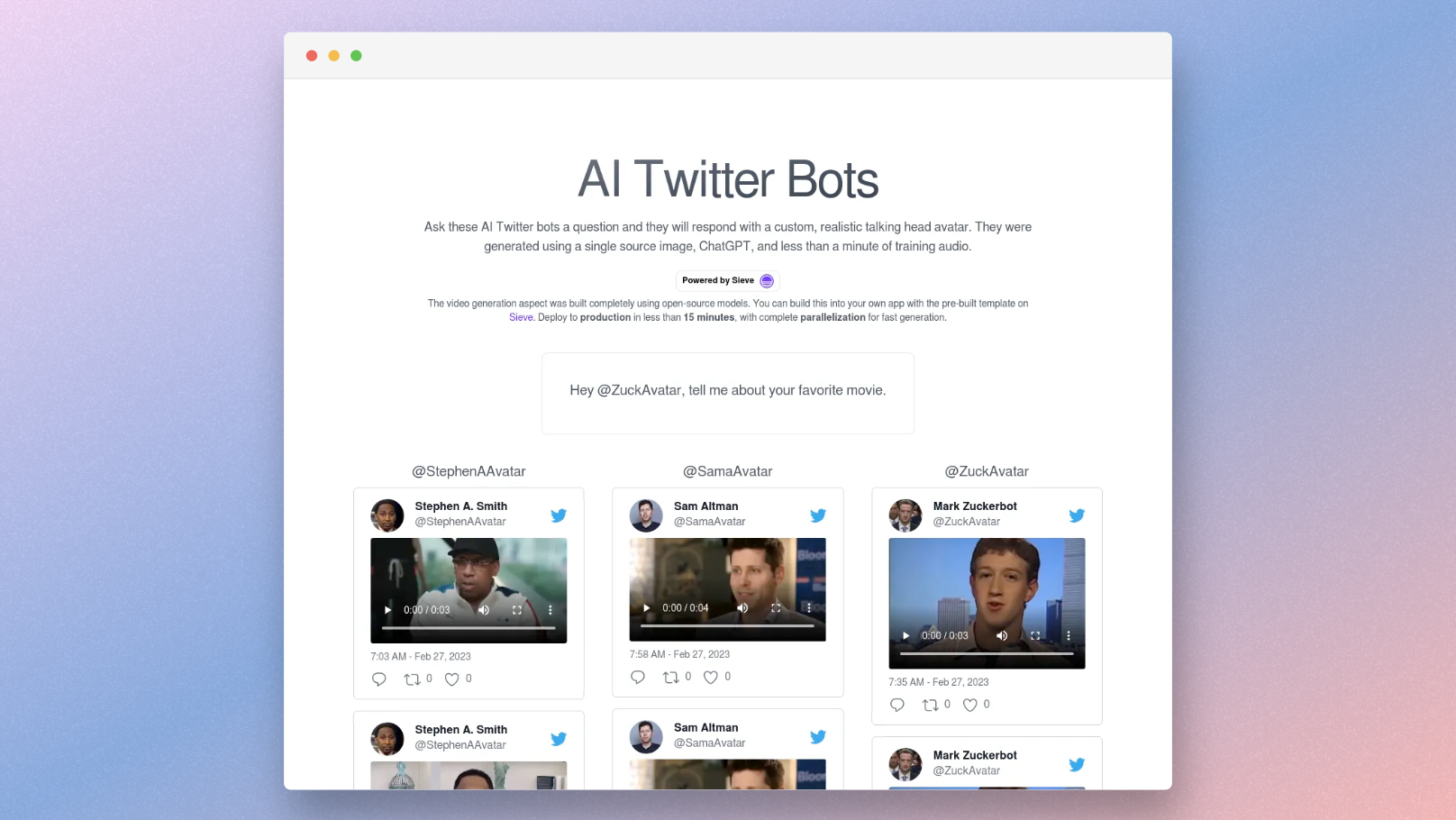 Building realistic video AI avatars in an hour from scratch - Sieve Blog